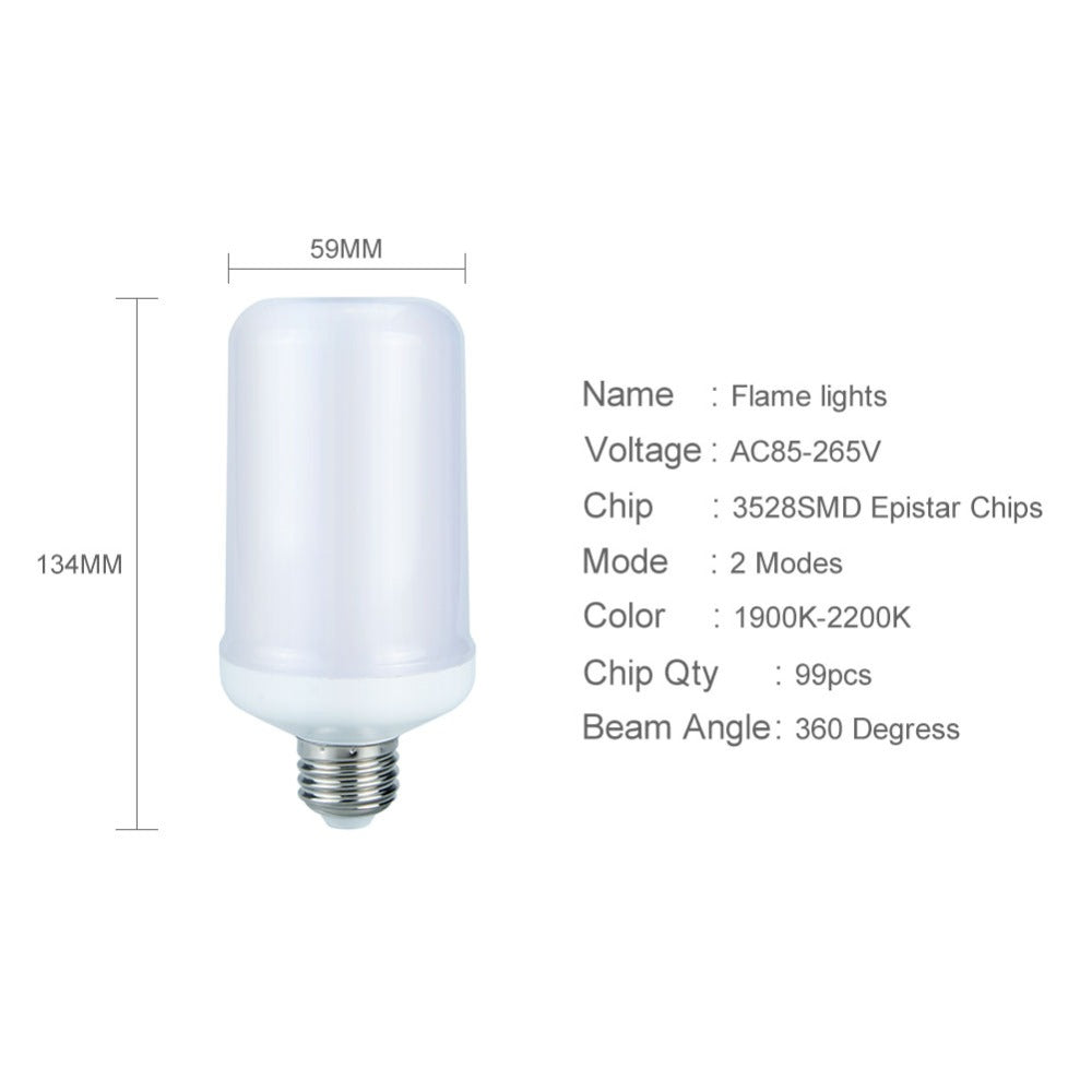 Dynamic Flame Effect Corn light Bulb – Glow and Light Zone