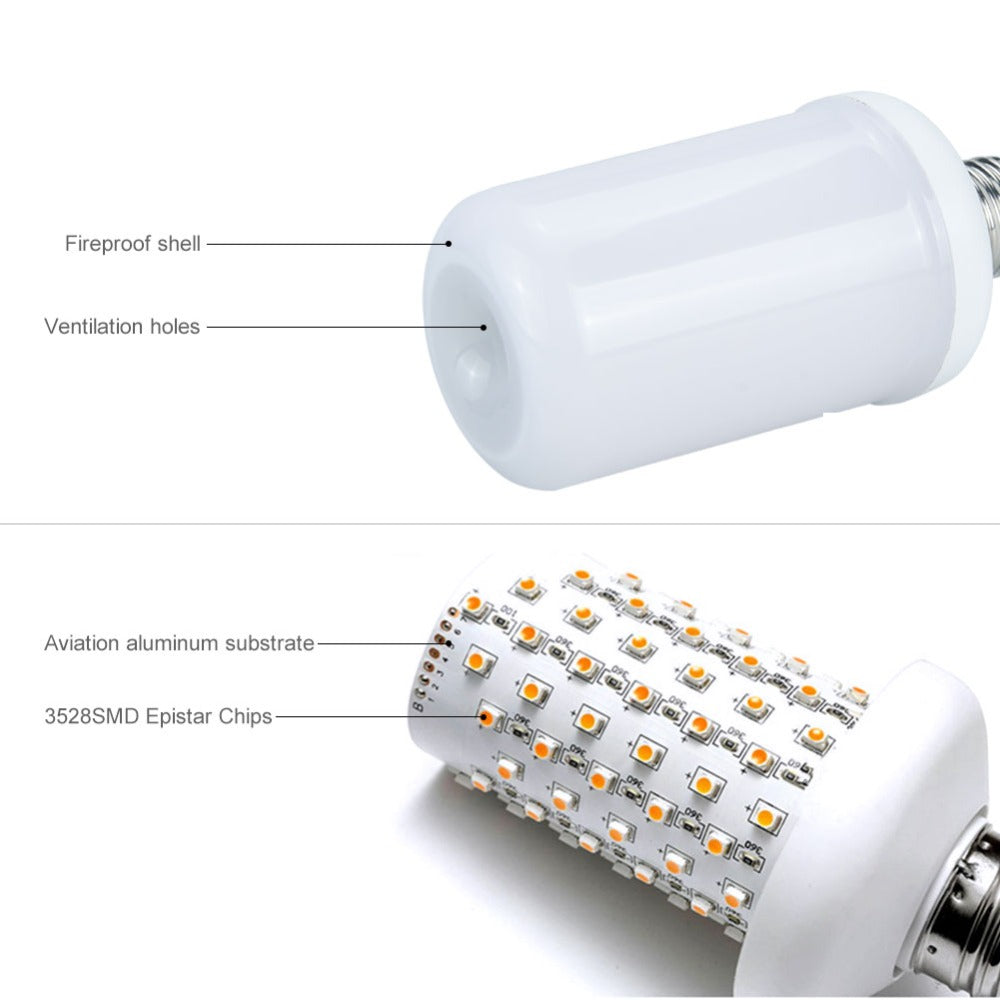 Dynamic Flame Effect Corn light Bulb – Glow and Light Zone